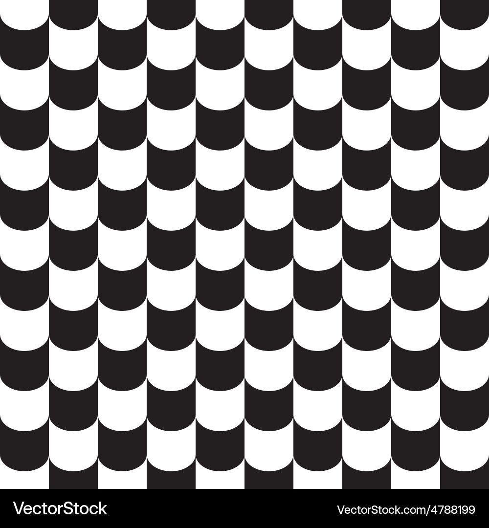 Tile pattern background black and white Royalty Free Vector