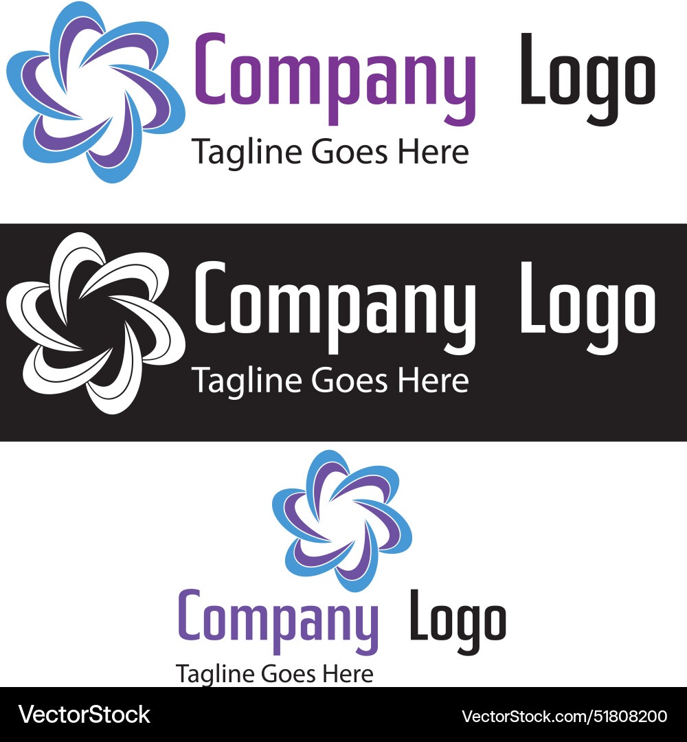 Company logo 3 Royalty Free Vector Image - VectorStock
