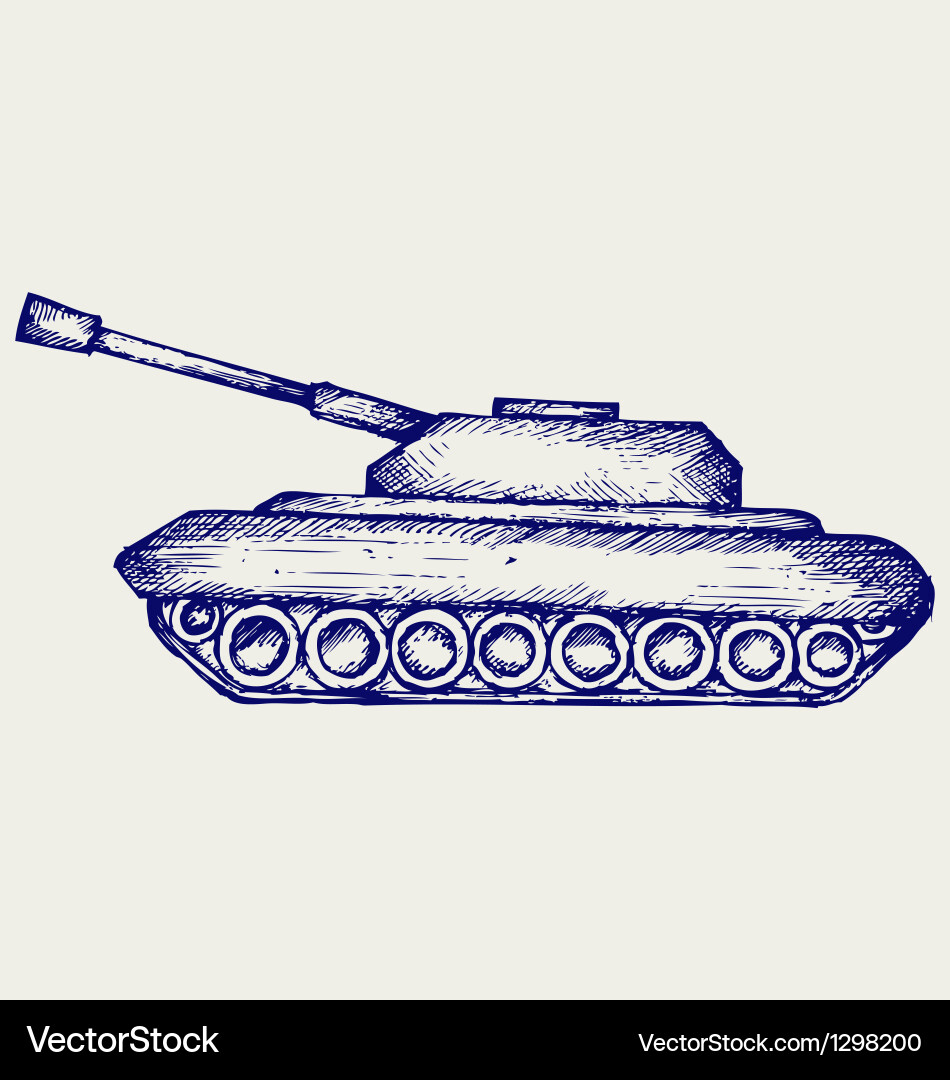 Main battle tank Royalty Free Vector Image - VectorStock