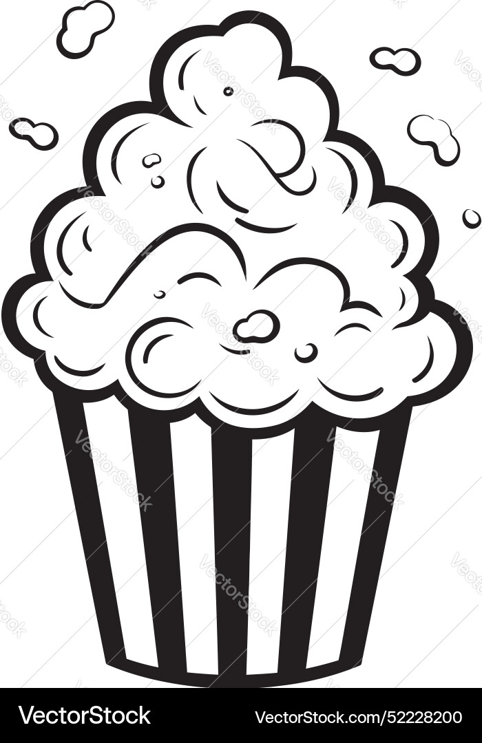 Snack symphony elegant black logo design Vector Image