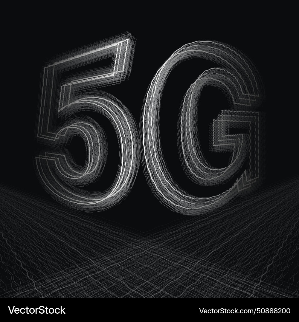 Technology of modern cellular communication Vector Image