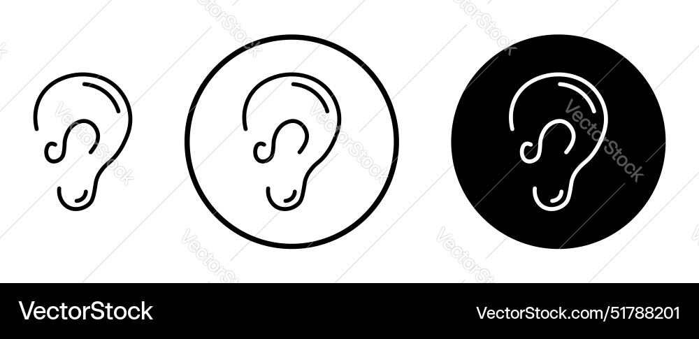Ear icon Royalty Free Vector Image - VectorStock