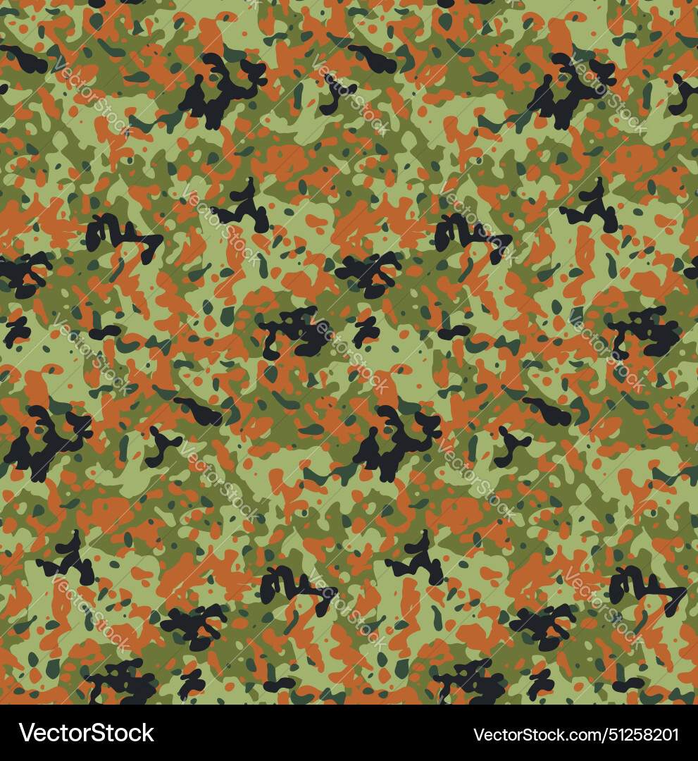 Flecktarn style camouflage pattern Royalty Free Vector Image
