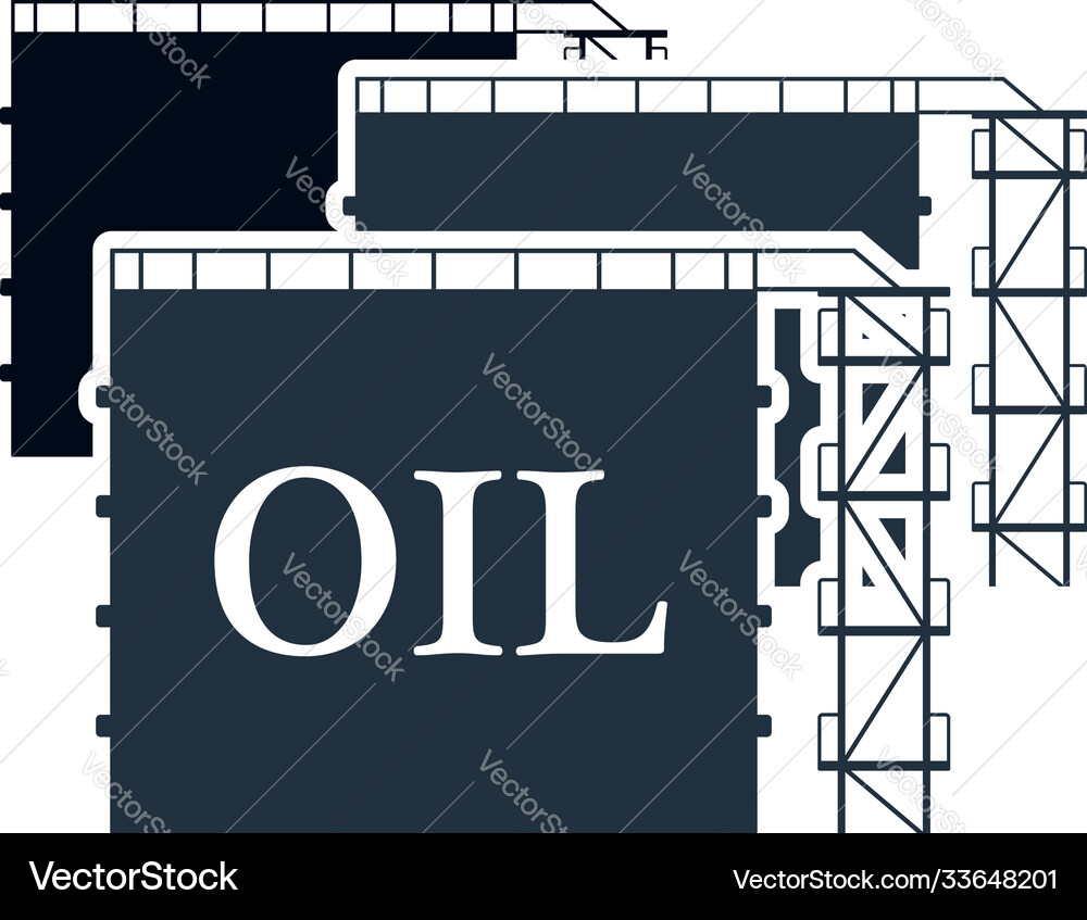 Oil tank storage icon Royalty Free Vector Image