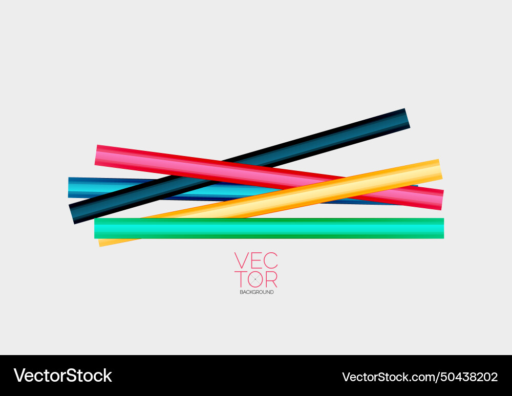 Abstract color straight lines background Vector Image