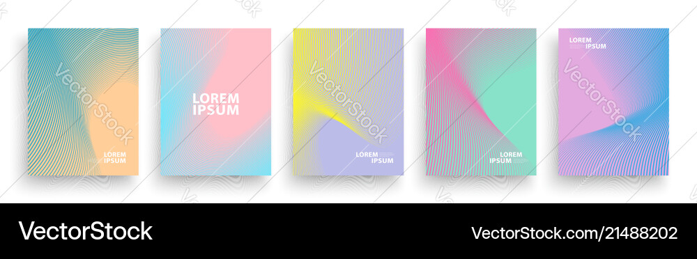 Simple modern covers template design set Vector Image