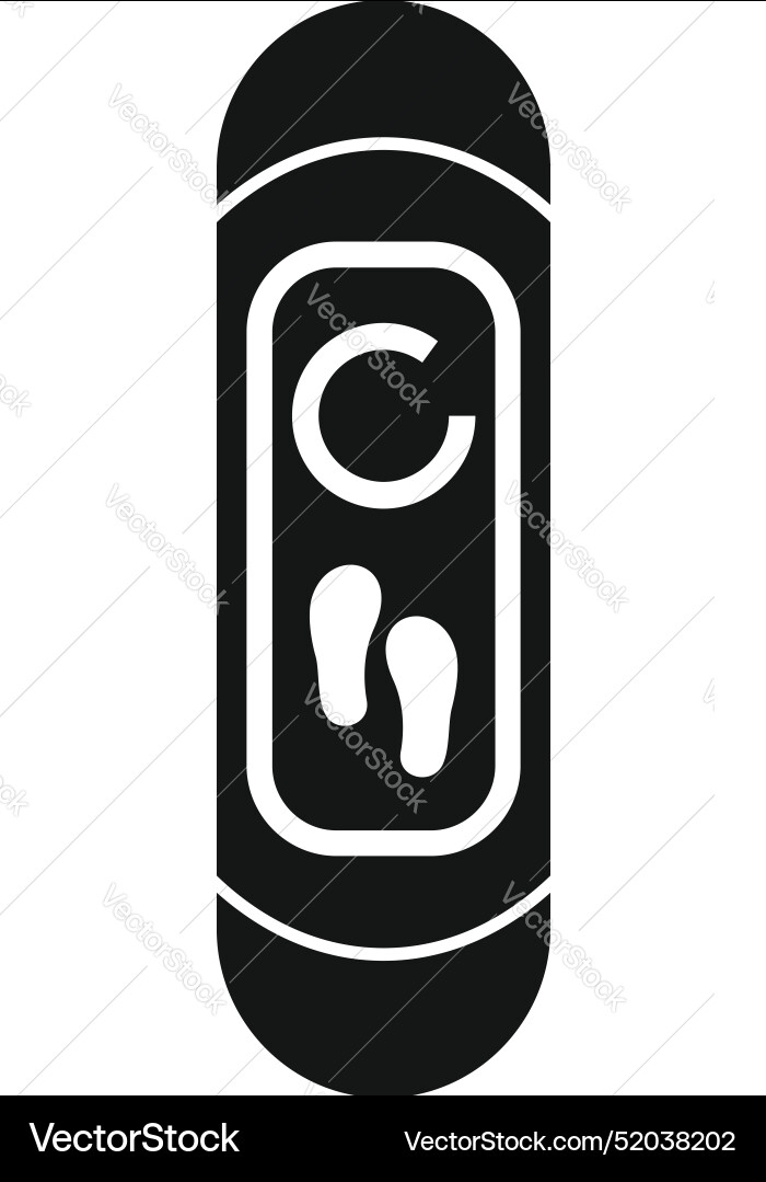 Smart scale measuring body composition icon Vector Image