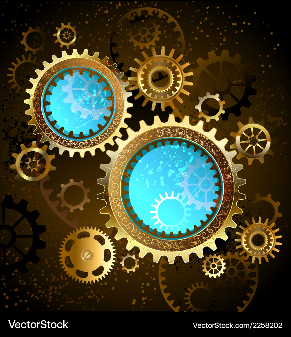 Two mechanical banner Royalty Free Vector Image