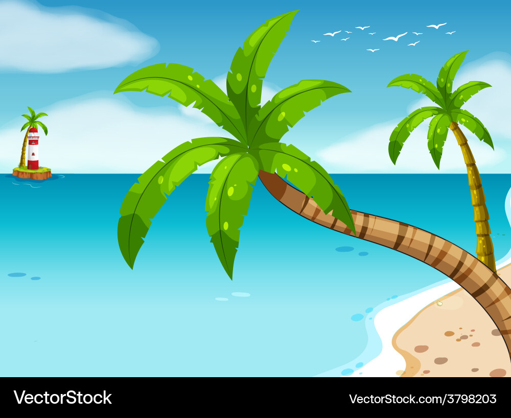 Beach Royalty Free Vector Image - VectorStock