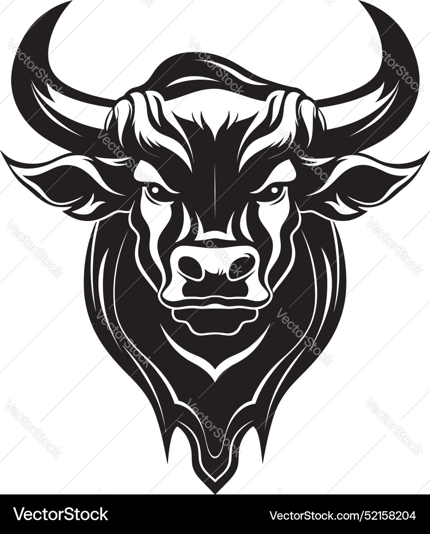 Cartoon bull blitz full body icon design Vector Image