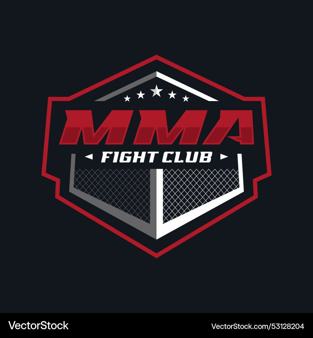 Modern professional mixed martial arts logo design