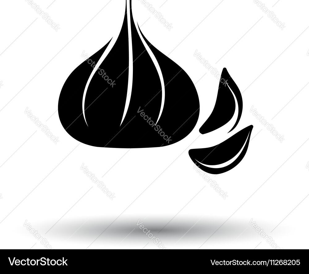 Garlic icon Royalty Free Vector Image - VectorStock