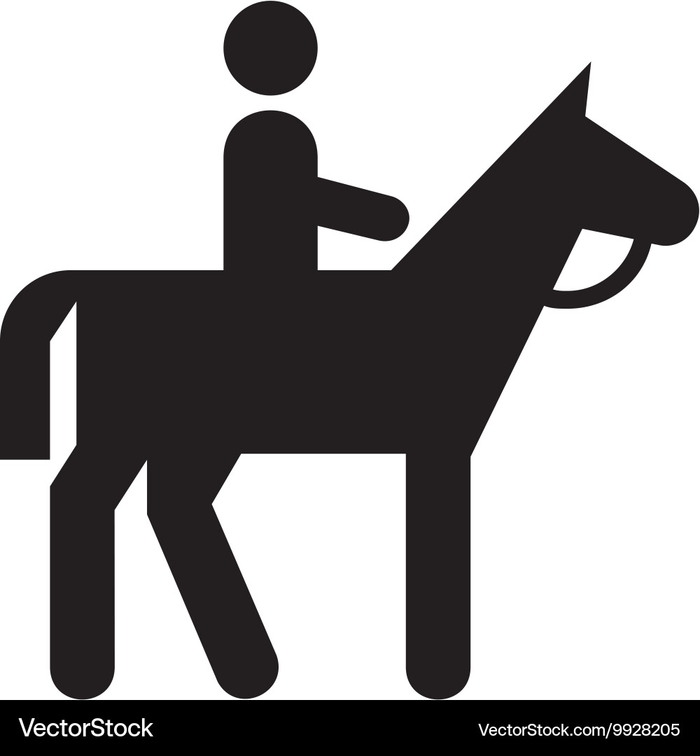 Horse ride symbol Royalty Free Vector Image - VectorStock