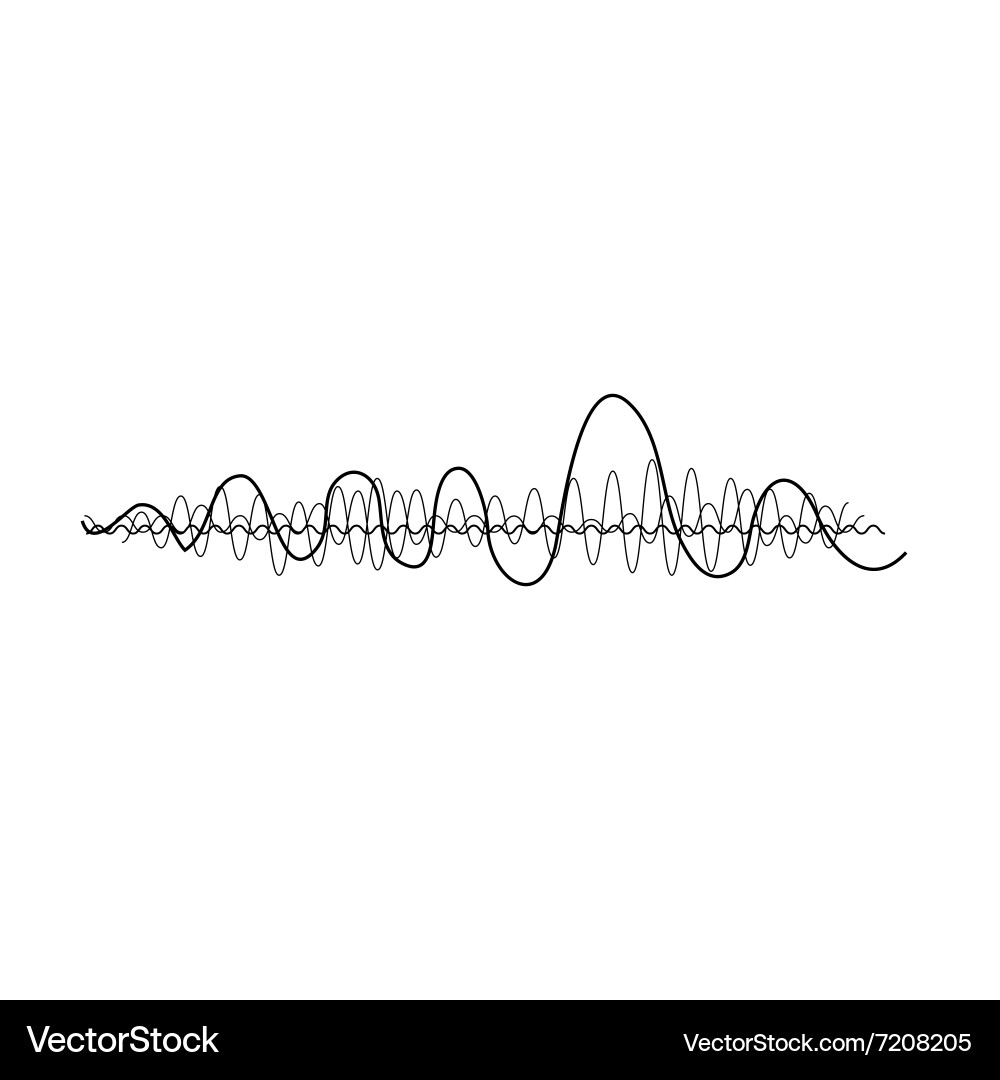 Music wave Royalty Free Vector Image - VectorStock