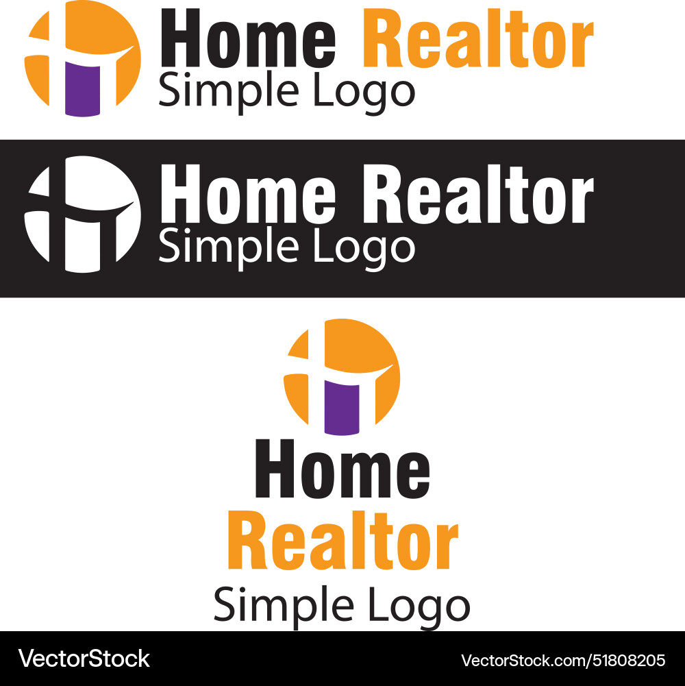 Realtor logo Royalty Free Vector Image - VectorStock