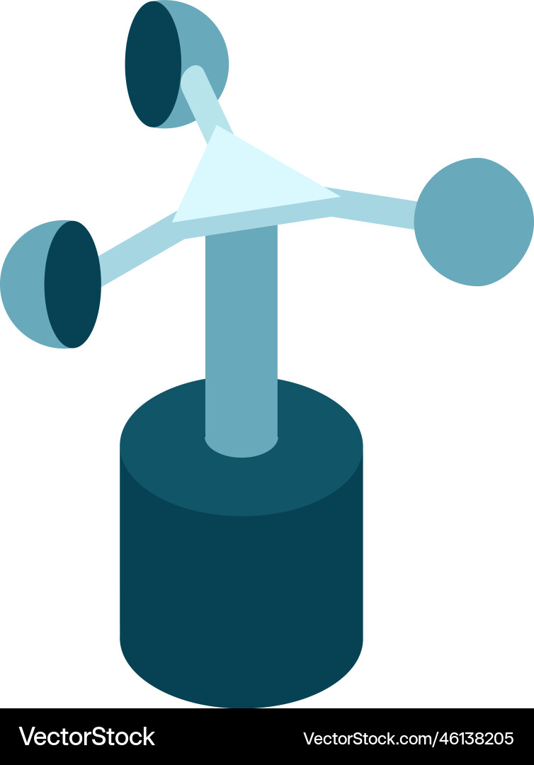 Wind vane forecasters composition Royalty Free Vector Image