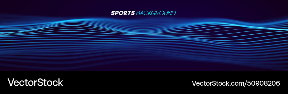 Dynamic blue lines abstract sports background Vector Image