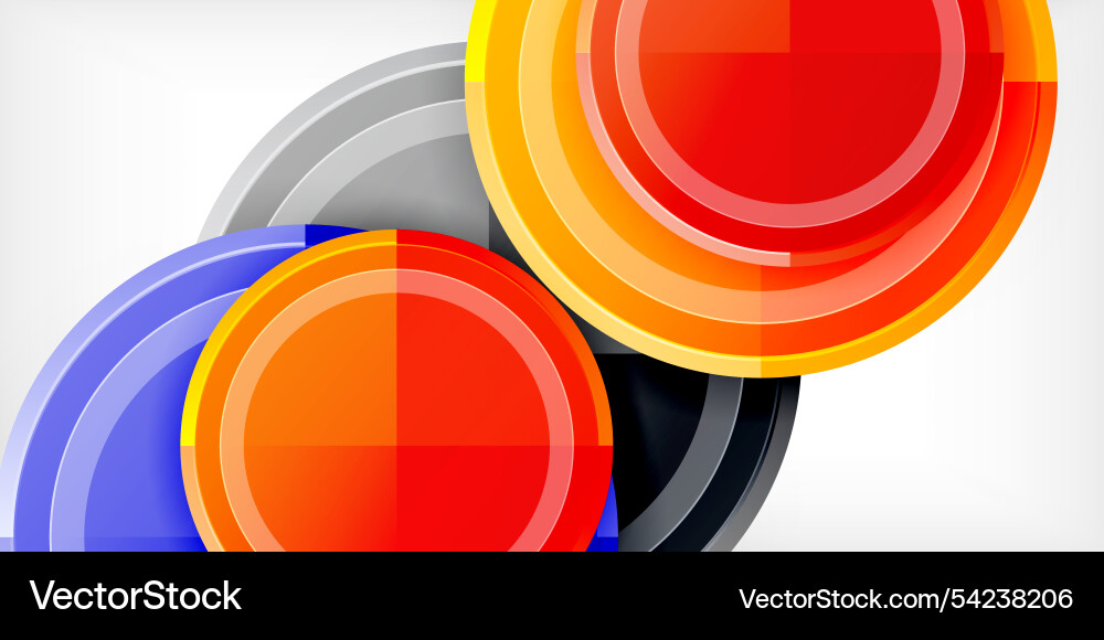 Minimal geometric abstract background circle Vector Image