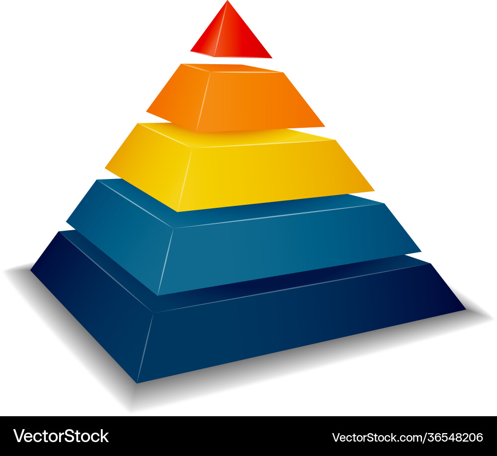 Pyramid realistic Royalty Free Vector Image - VectorStock