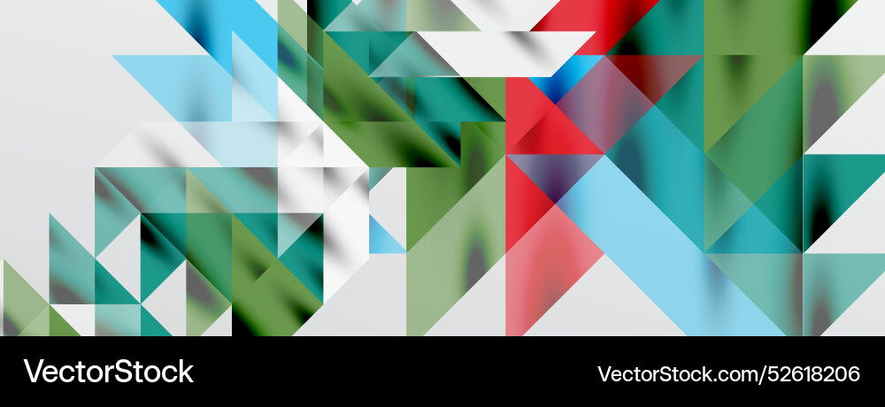 Tech minimal overlapping triangle shapes elements Vector Image