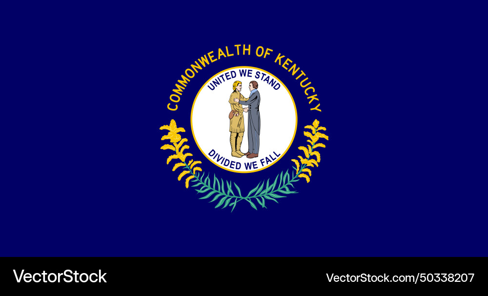 Kentucky flag Royalty Free Vector Image - VectorStock