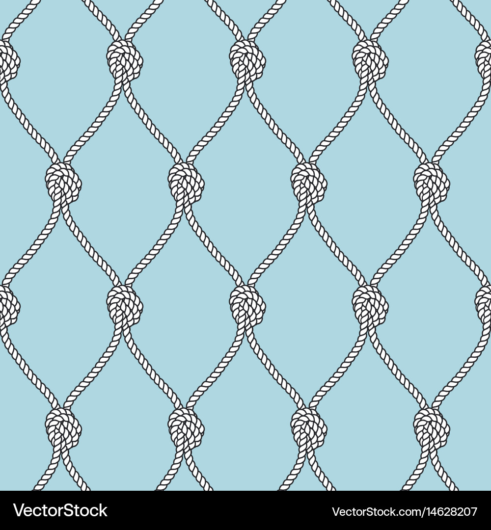 Marine Rope Net with Knots Royalty Free Vector Image