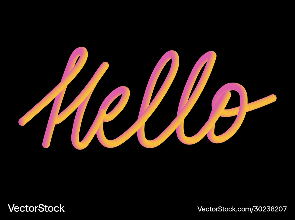 Slogan hello phrase graphic print fashion Vector Image