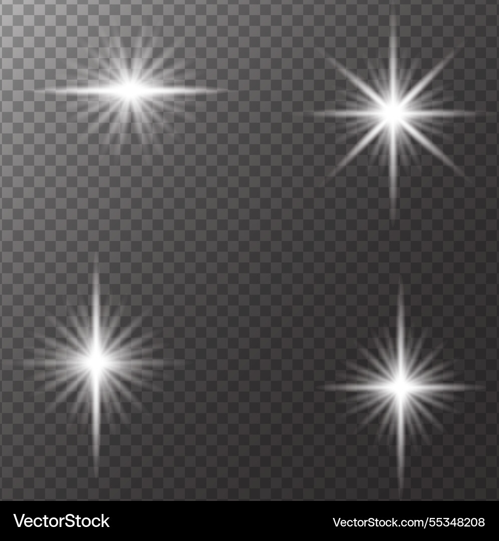 White sparkle png Vector Images & Graphics for Commercial Use | VectorStock