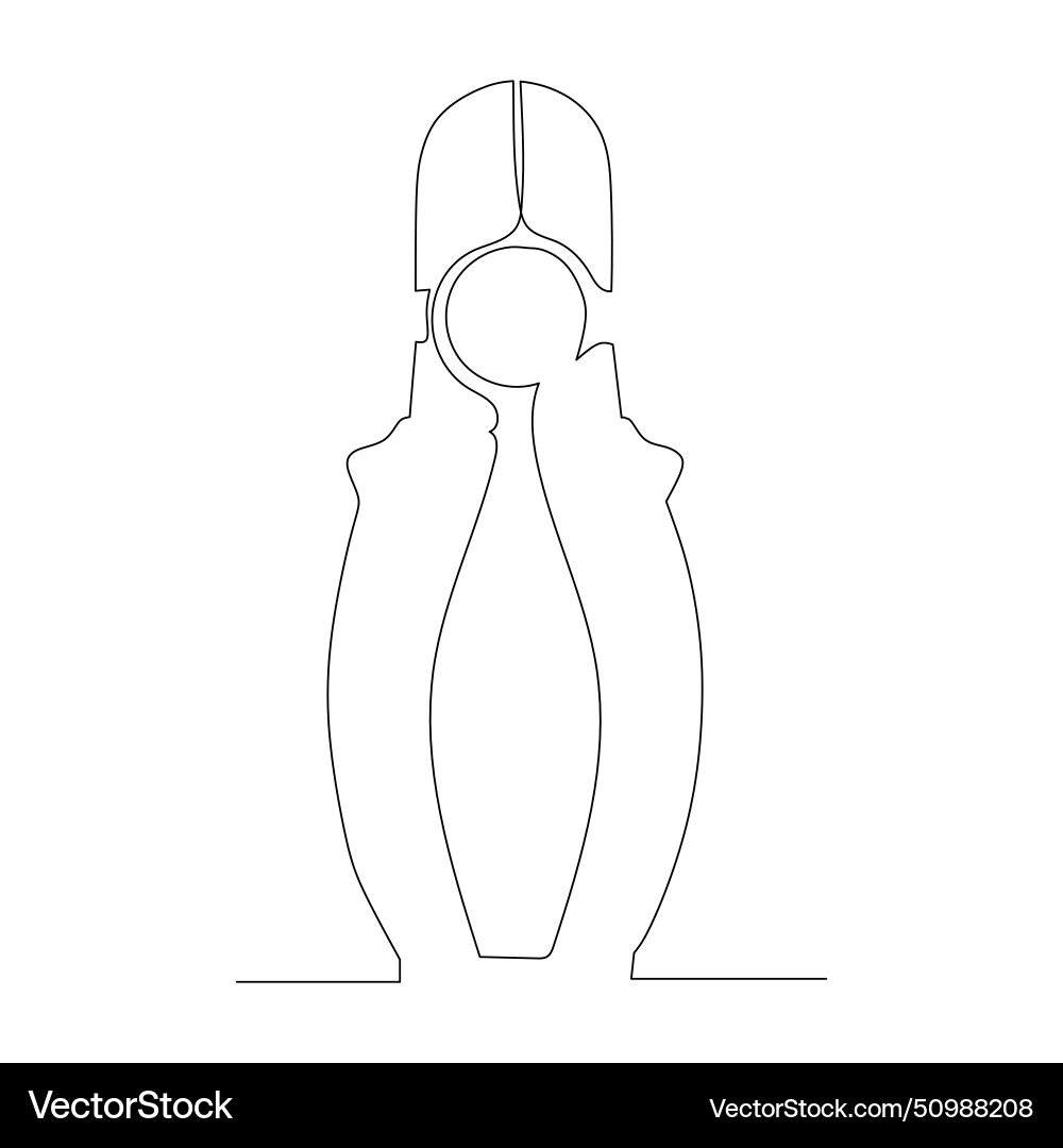 Simple drawing of pliers design tools Royalty Free Vector