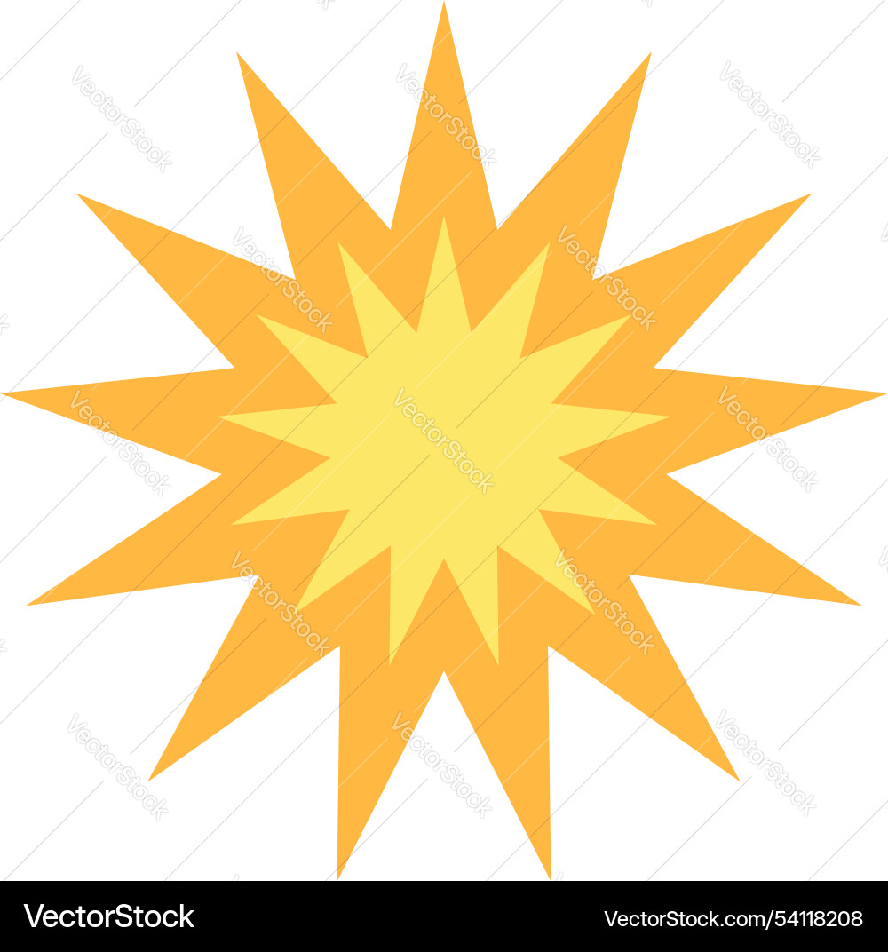 Sun cosmos element Royalty Free Vector Image - VectorStock