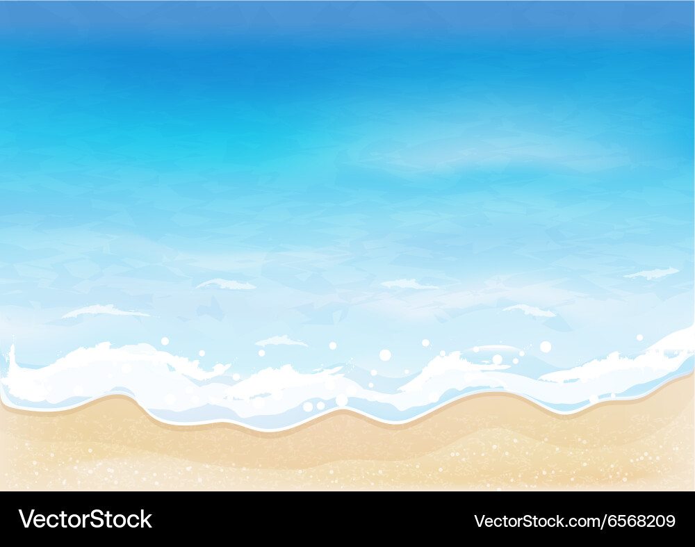 Beach background Royalty Free Vector Image - VectorStock