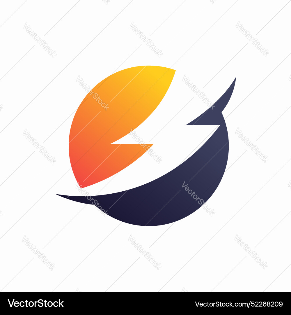 Electric logo element symbol Royalty Free Vector Image