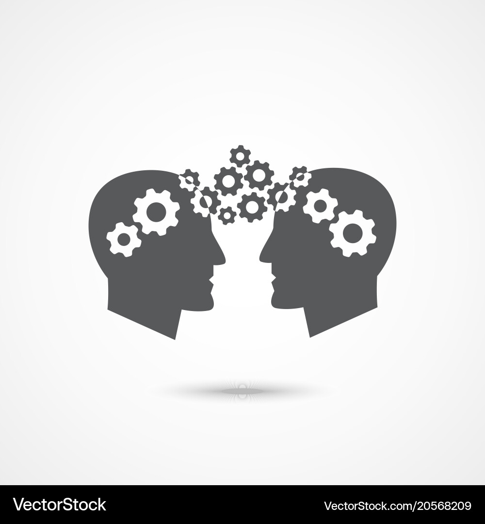 Knowledge transfer icon Royalty Free Vector Image