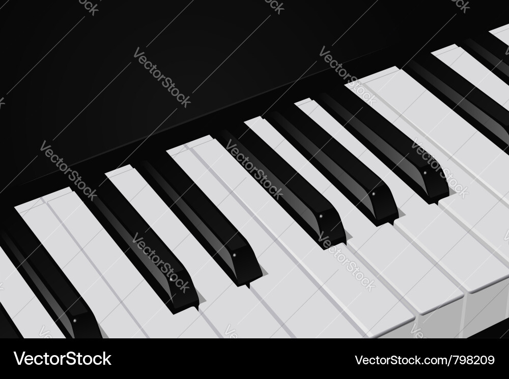 Piano keys background Royalty Free Vector Image