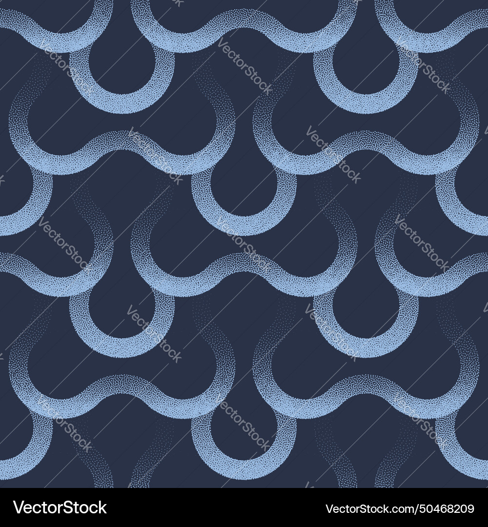 Smooth curved lines seamless pattern trendy Vector Image