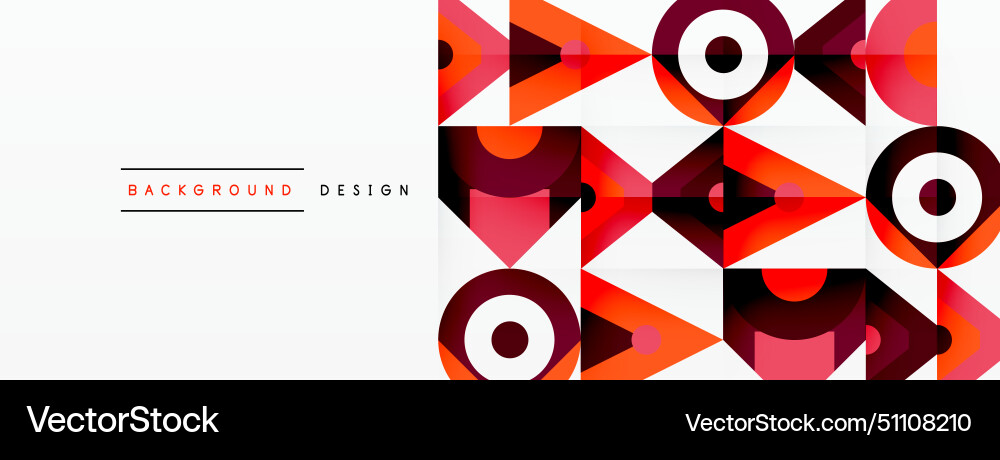 Colorful geometric pattern with arrows circles Vector Image