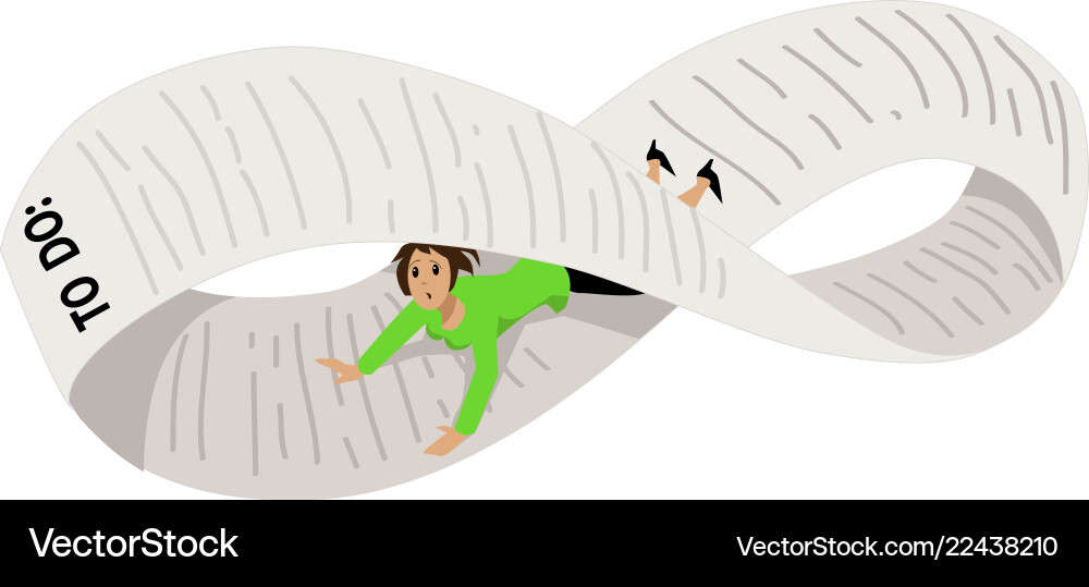 Endless to do list Royalty Free Vector Image - VectorStock