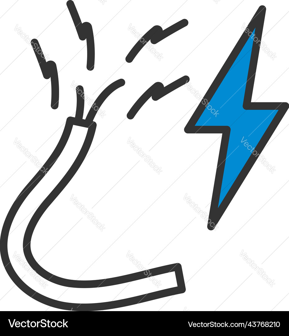 Icon of wire Royalty Free Vector Image - VectorStock