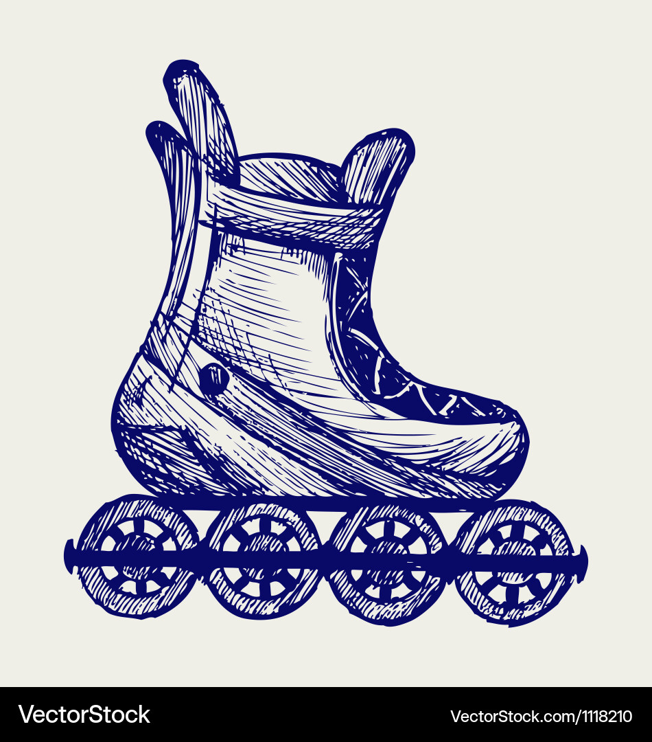 Inline skate Royalty Free Vector Image - VectorStock