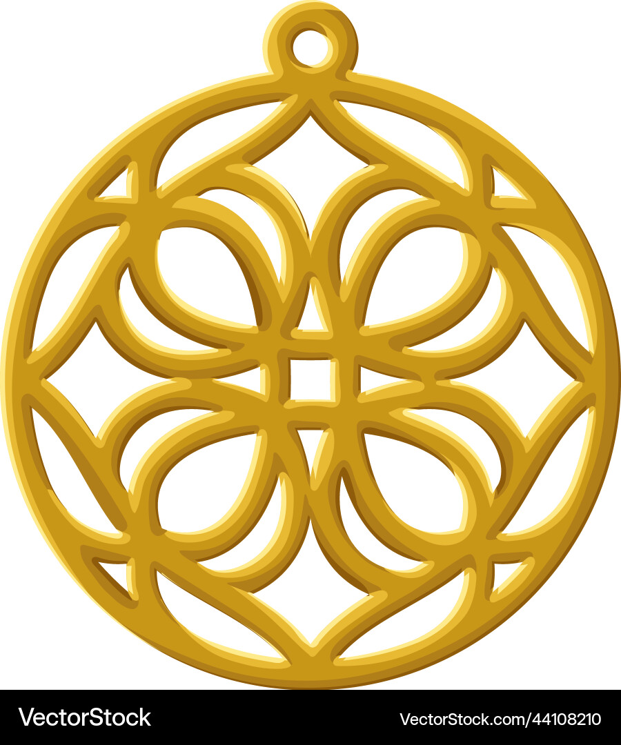 Realistic pendant Royalty Free Vector Image - VectorStock