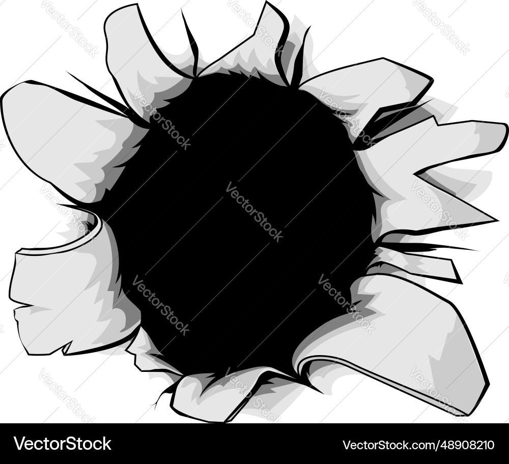 Torn hole Royalty Free Vector Image - VectorStock