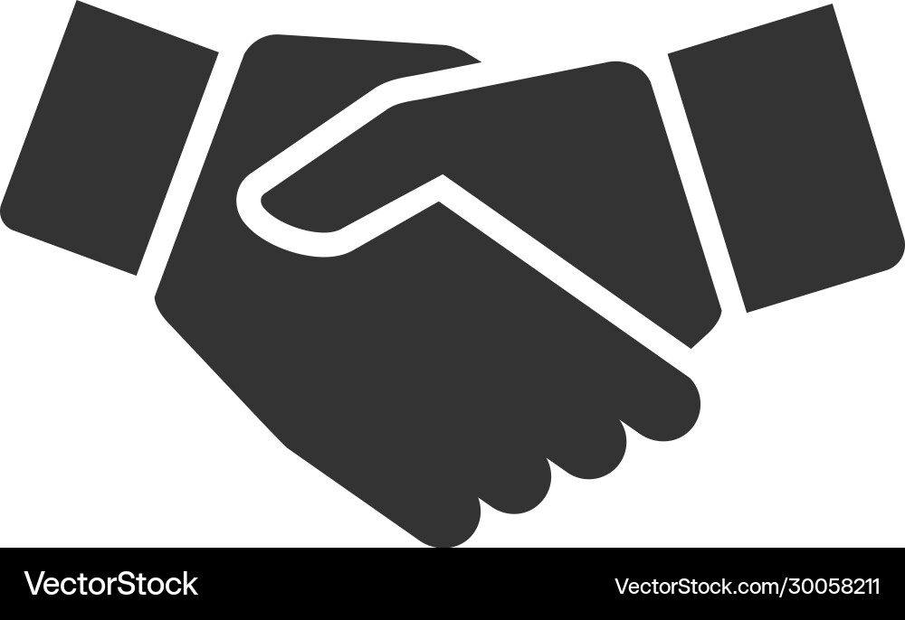 Agreement partnership icon Royalty Free Vector Image