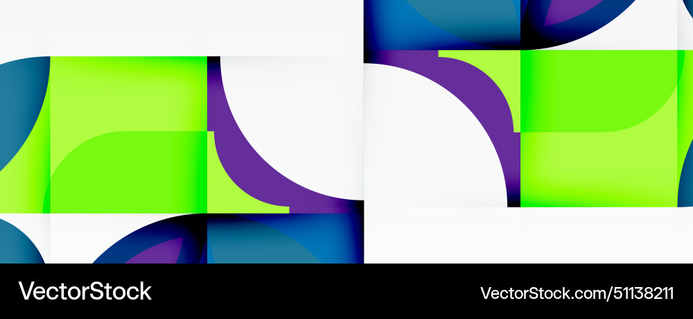 Colorful purple and green geometric pattern Vector Image