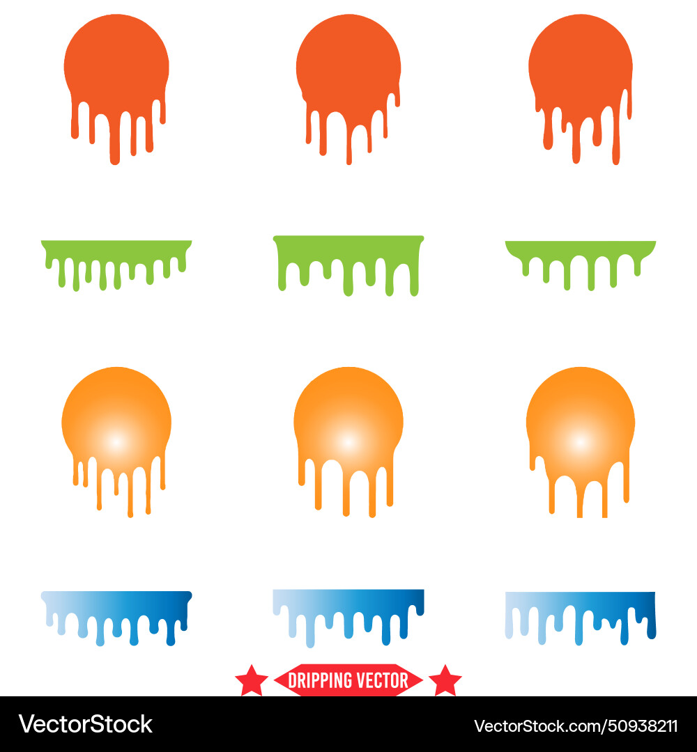 Fluid lines contemporary dripping effect Vector Image