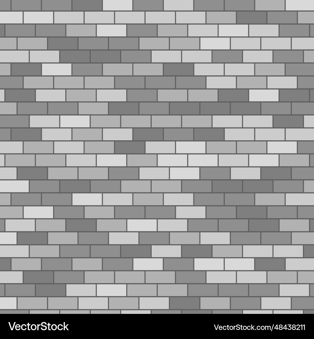 Graue Ziegelwand Muster Hintergrund Lizenzfreier Vektor