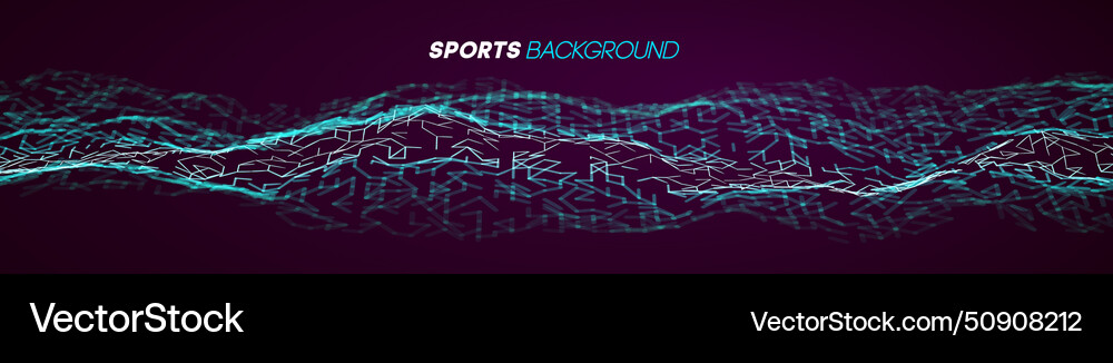 Dynamic blue lines abstract sports background Vector Image