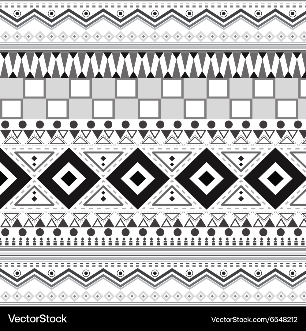 Geometric Tribal Patterns Royalty Free Vector Image