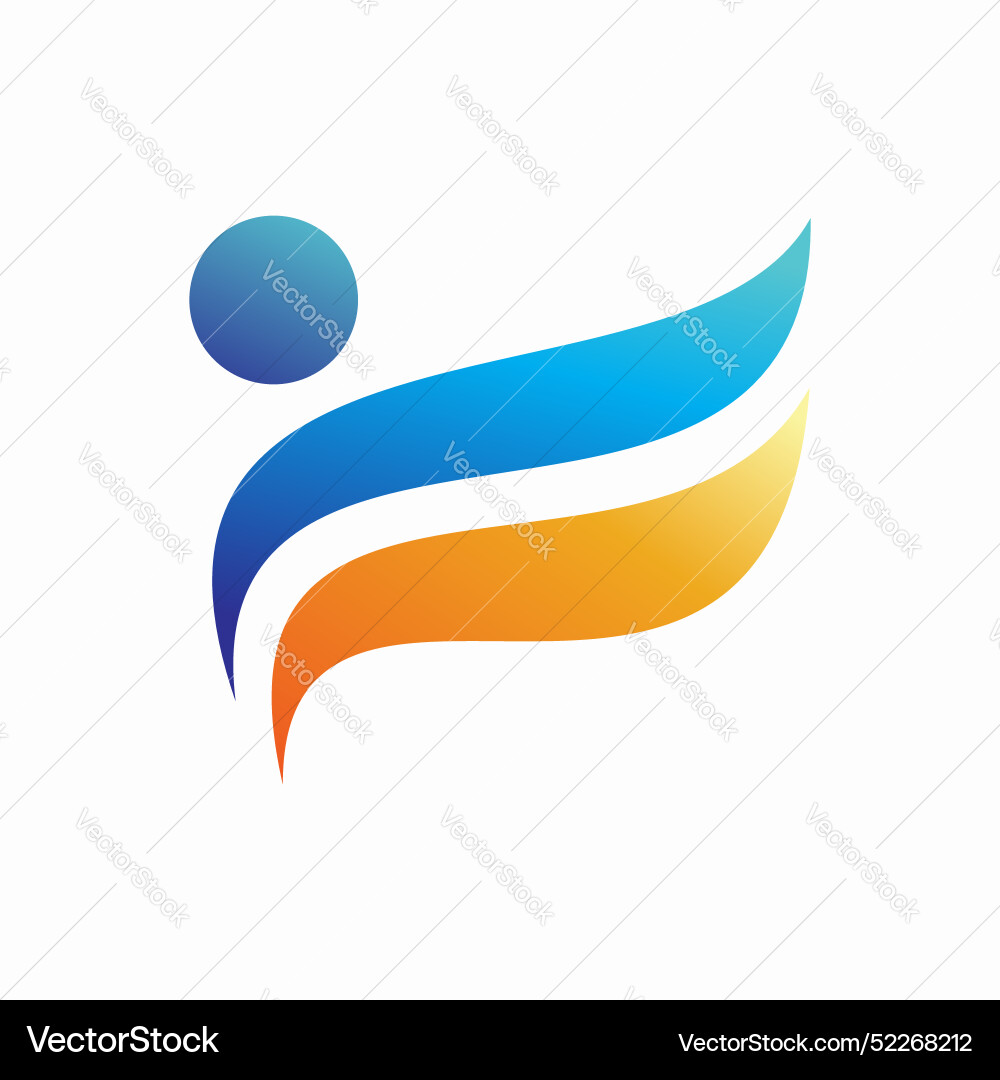 Letter f logo element symbol Royalty Free Vector Image