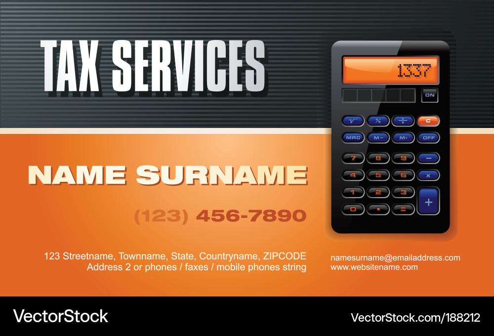 Tax services Royalty Free Vector Image - VectorStock