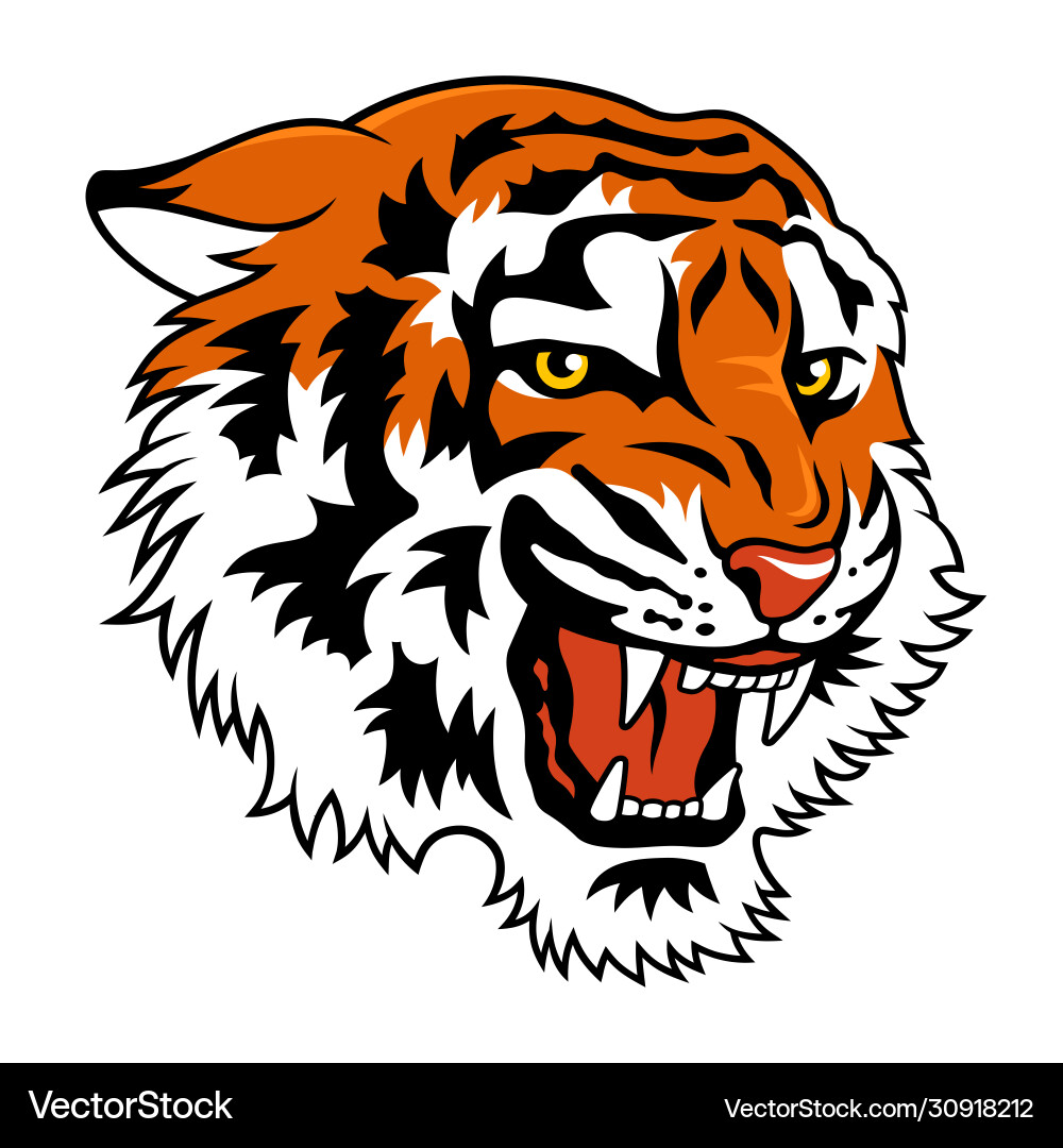 Tiger 022 Royalty Free Vector Image - VectorStock